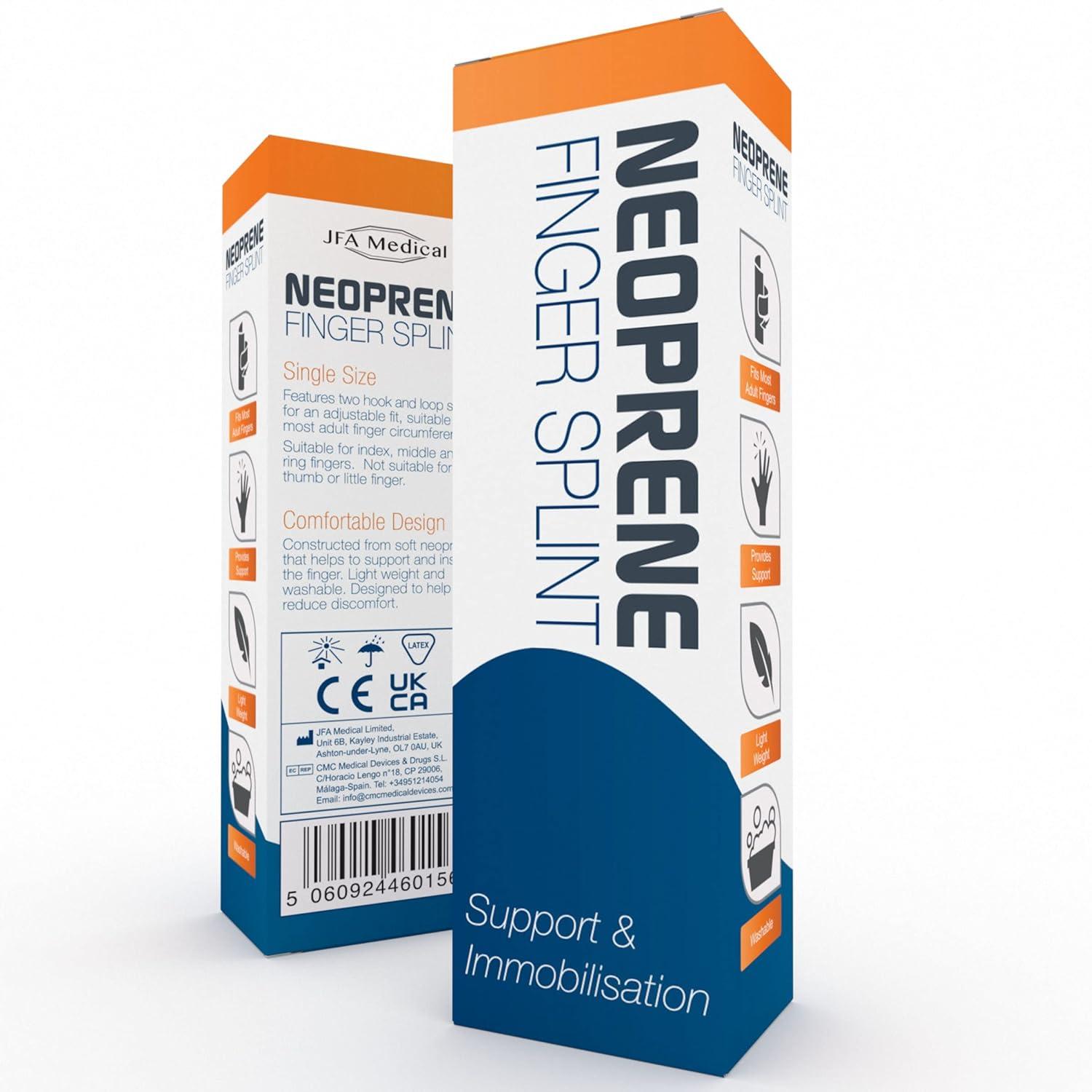 JFA Medical Neoprene Finger Splint - Support and Stability for Finger ...