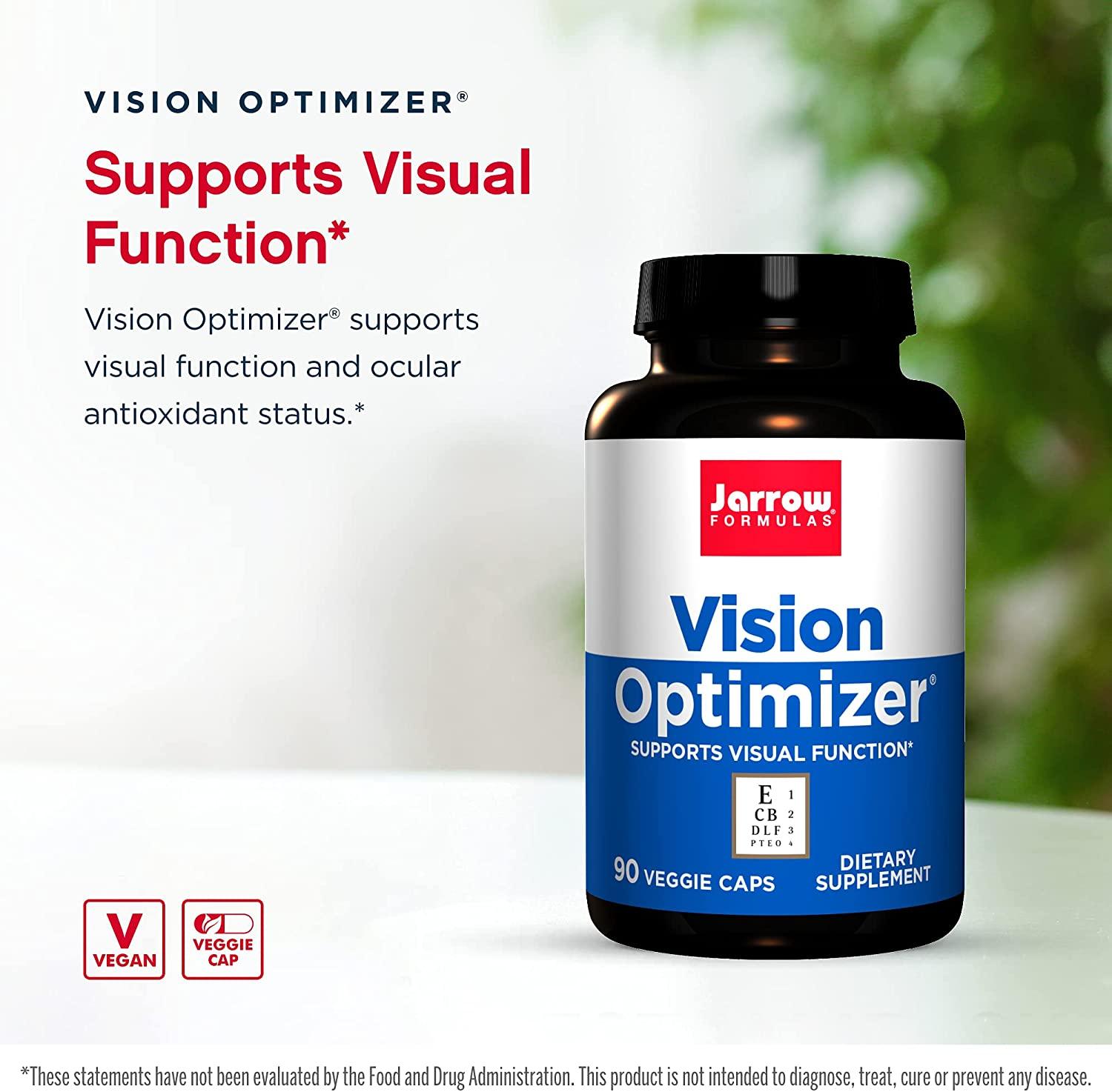 Jarrow Formulas Vision Optimizer | 90 Veggie Caps for Eye Health | Buy ...