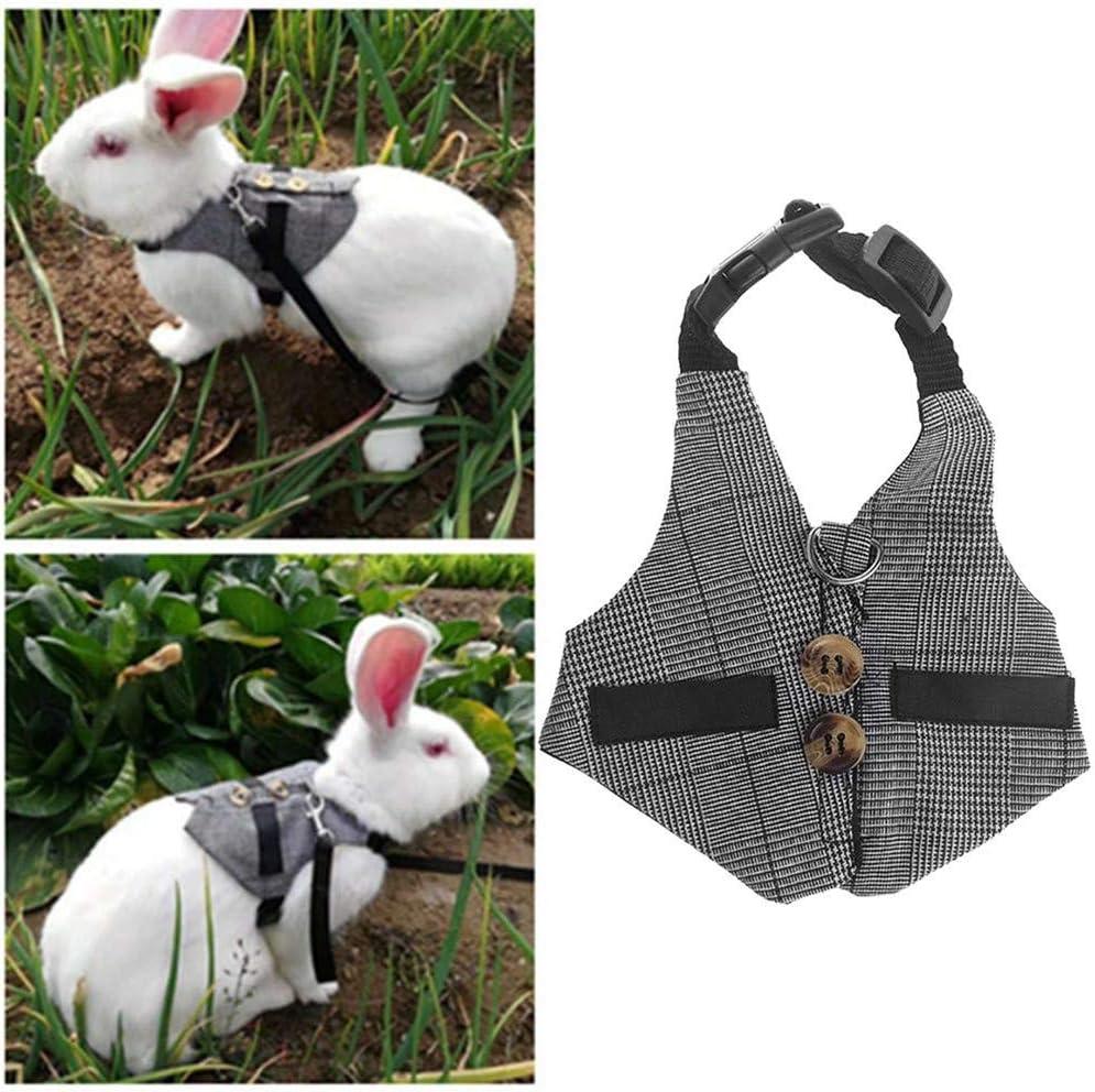 Rabbit Harness Multipurpose Adjustable Soft Pet Rabbit Walking Harness ...