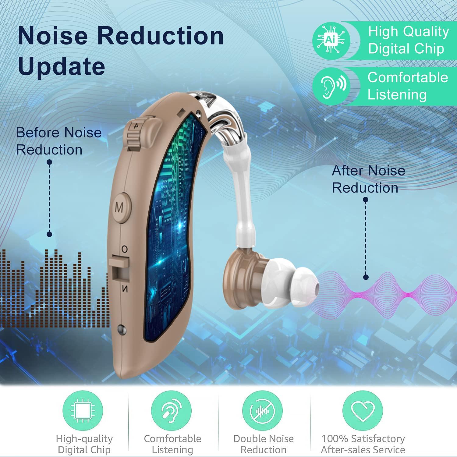 Hearing Aids for Seniors Rechargeable with Noise Cancelling AMERFIST ...