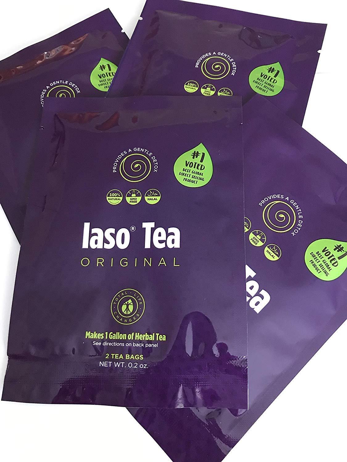 TOTALLIFECHANGES New IASO Tea 4 Sachets TLC DIURETIC DECOX Drains ...