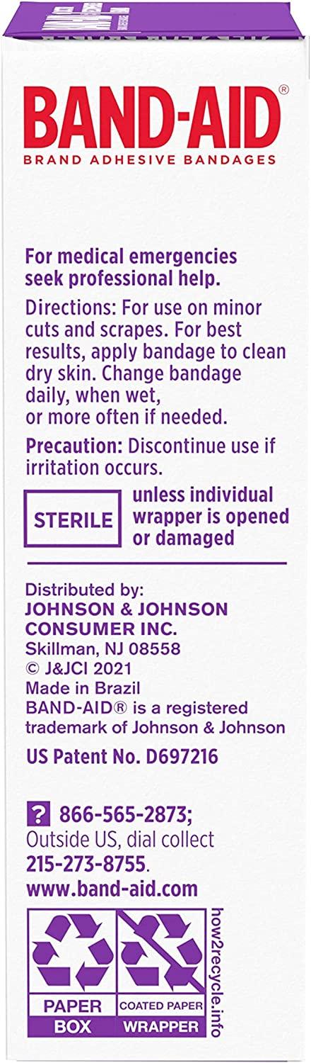 Band-Aid Sensitive Skin Adhesive Bandages - Hypoallergenic, Painless ...