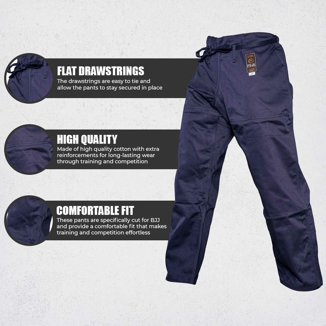 Fuji BJJ Gi Pants - Navy, A1 Size | High-Quality Jiu Jitsu Bottoms ...