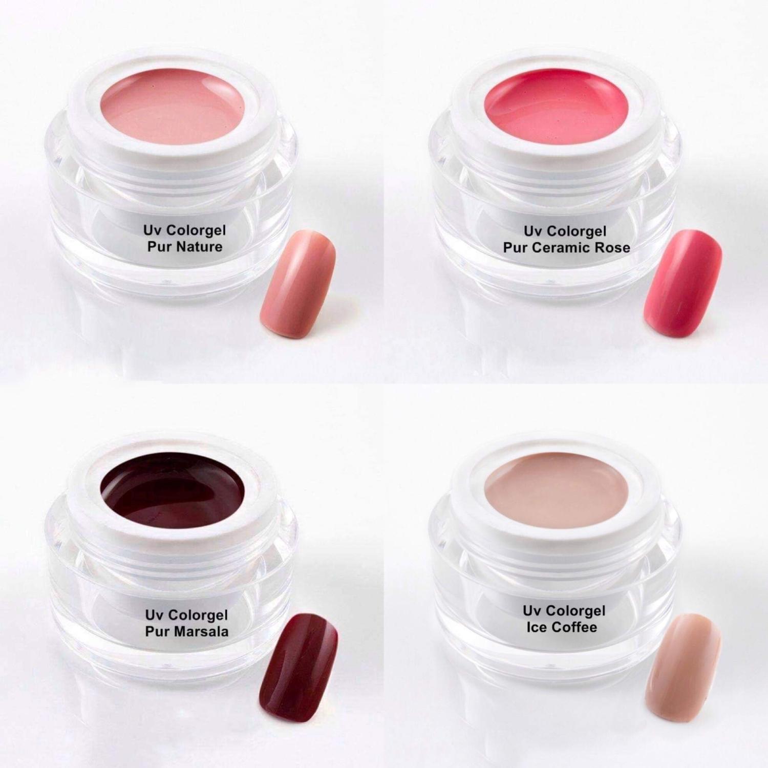 Affordable UV Color Gel Set - 4x 5ml Exclusive Naturally Subtle Gel ...