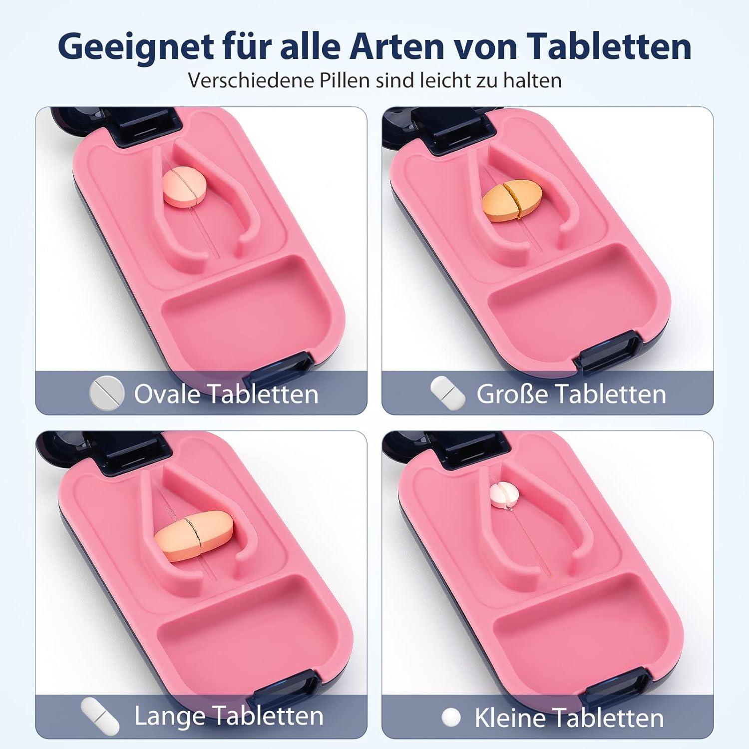 OPRET Tablet Divider & Cutter for Small Tablets & Large Pills Split ...