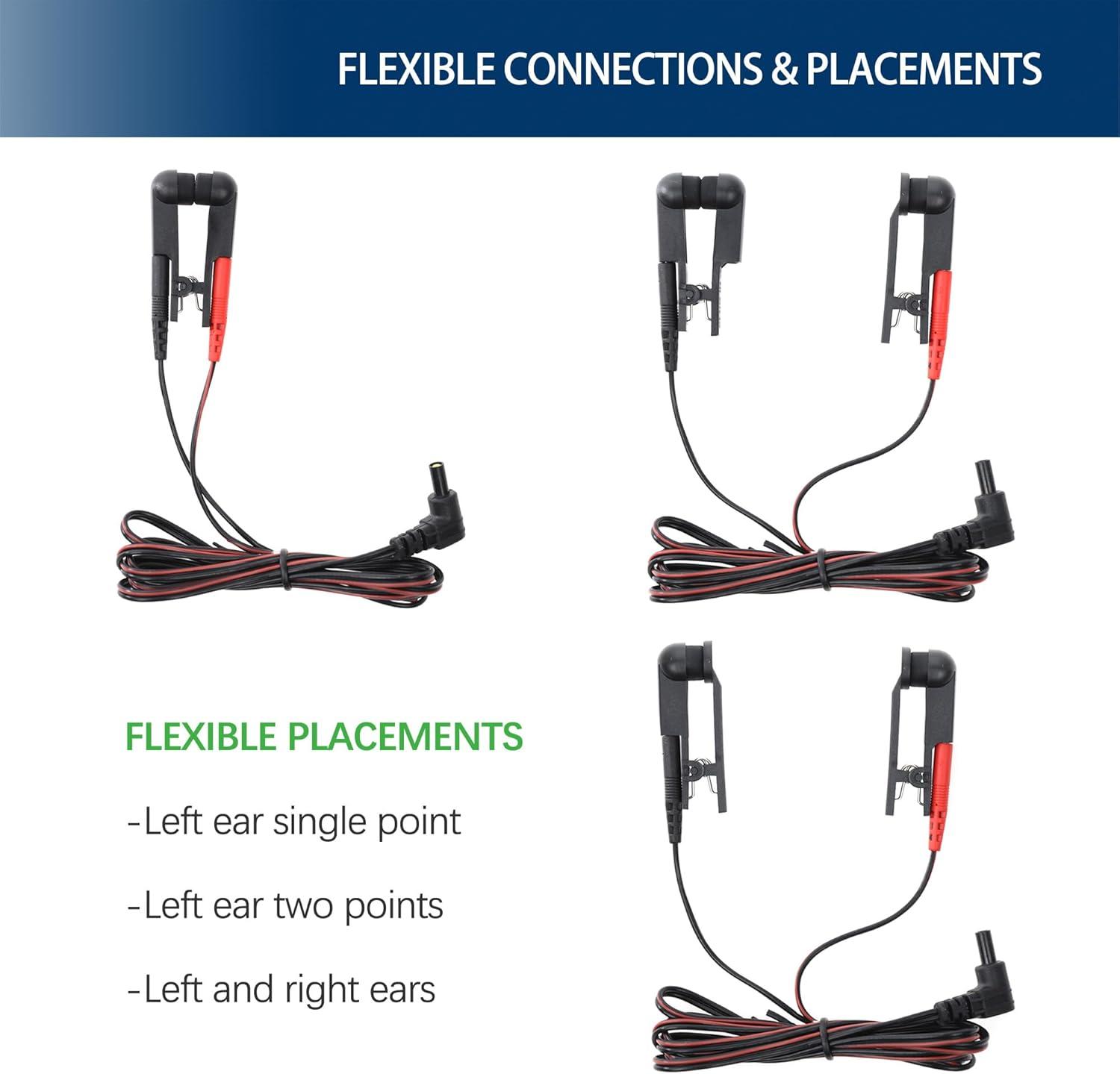 Biothm TENS Ear Clips - For Vagus Nerve Stimulation - Dual Silicone ...