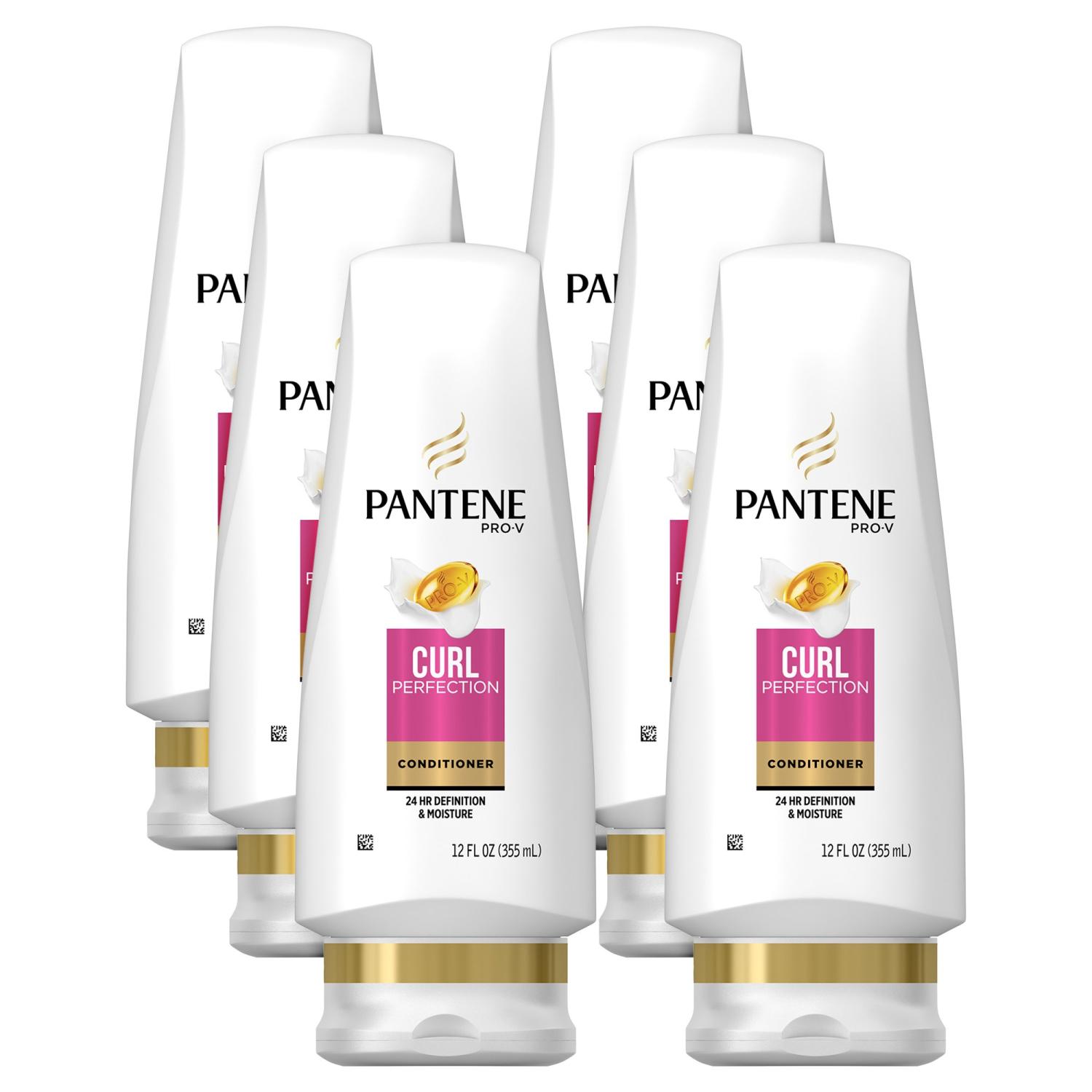 Pantene Curl Perfection Conditioner 12 Fl Oz (Pack of 6) - Hydrating ...