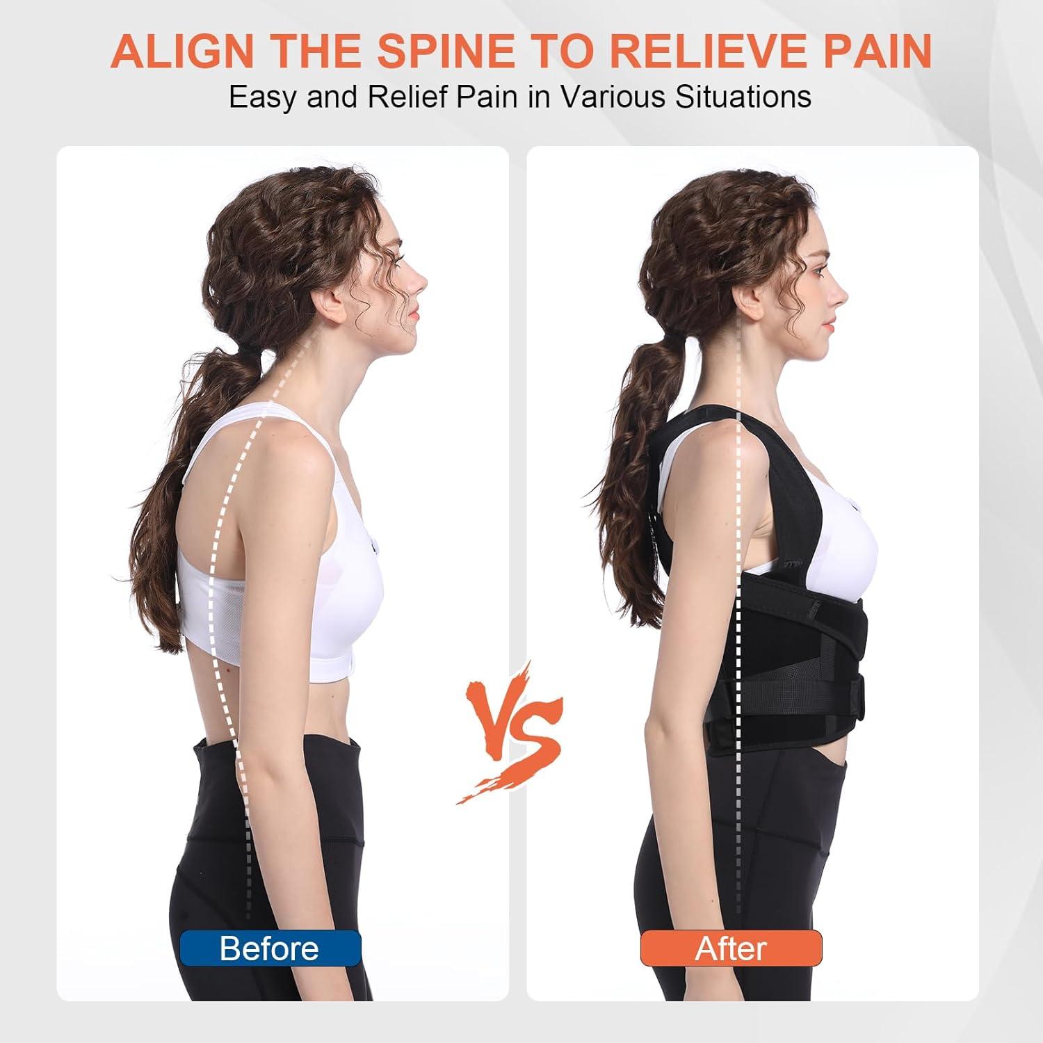 Adjustable Breathable Posture Corrector for Women Men - Improve Poor ...