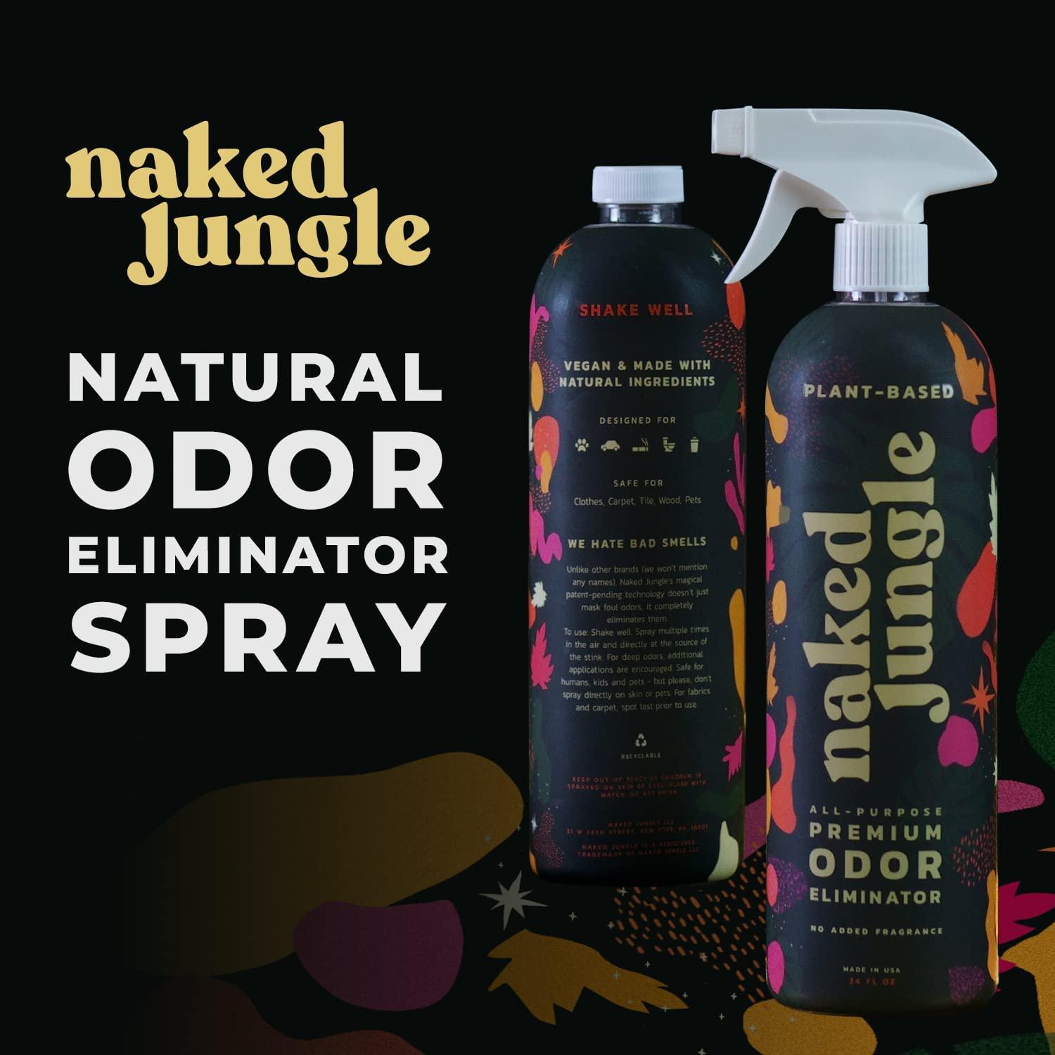 Naked Jungle Natural Odor Eliminator Spray - Plant Based Pet Safe ...