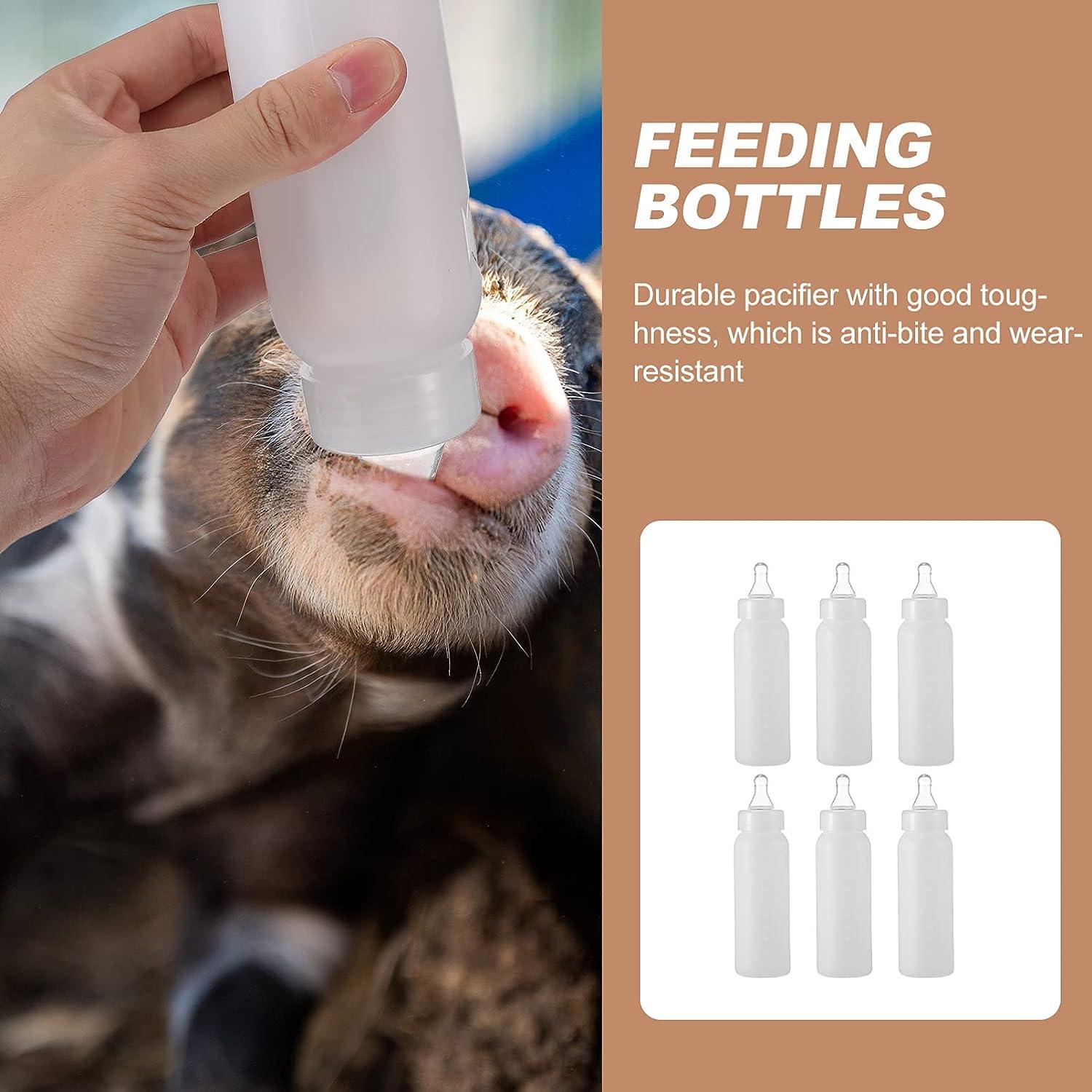6pcs 250ml Calf Feeding Bottles | Lamb Goat Milk Feeder Set | Baby ...