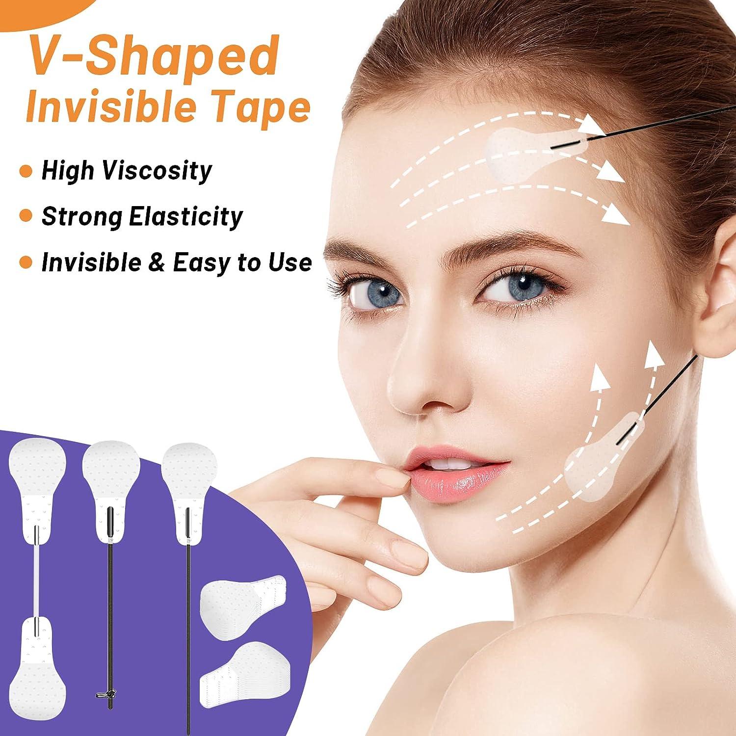 Invisible Face Lift Tape - 40 PCS Face Lifting Strips for Saggy Skin ...