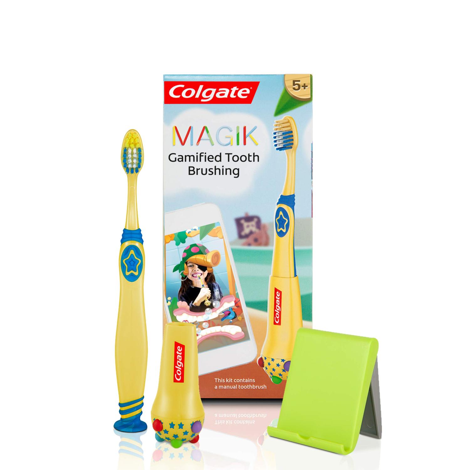 Colgate Magik Smart Toothbrush for Kids - Yellow, 3 Piece Set | Buy Now ...