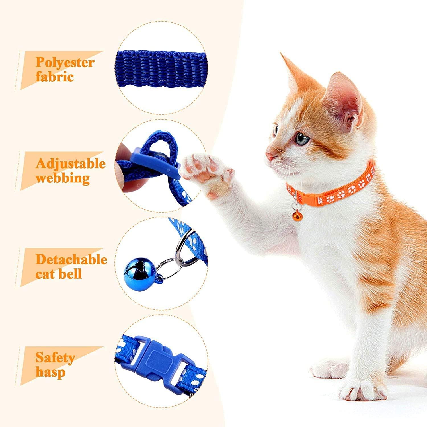 Flymind Puppy Collars 19Pcs Whelping ID Collars with Bell - Adjustable ...