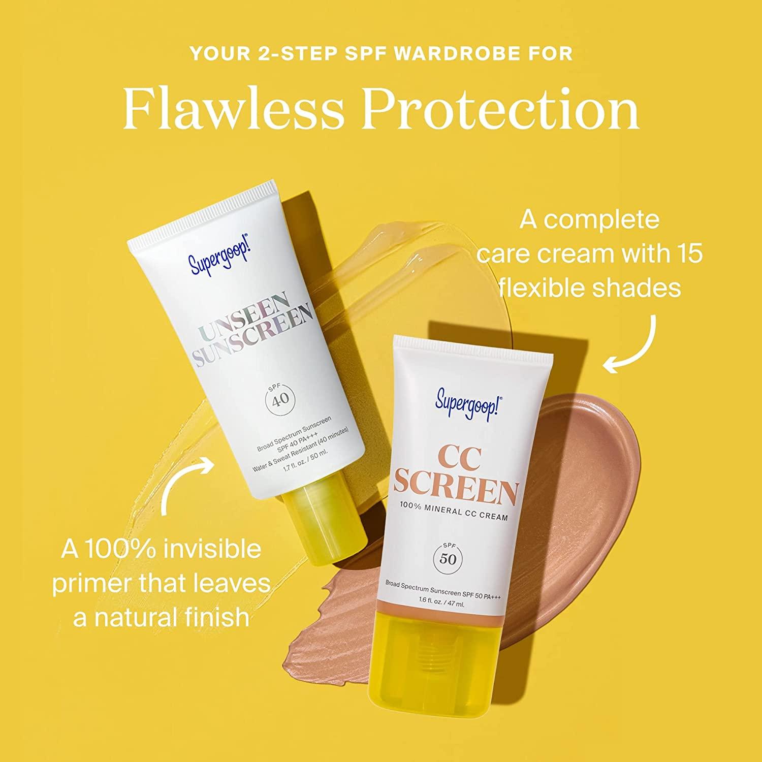 Supergoop! CC Screen SPF 50 PA++++ Tinted Mineral CC Cream with Broad ...