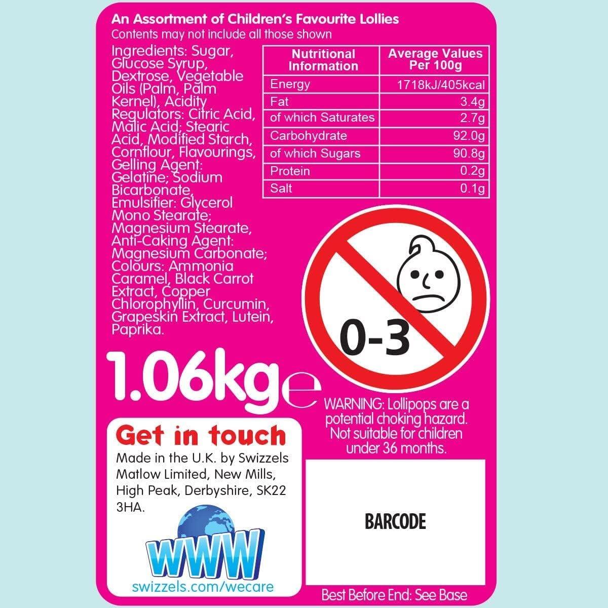 Selection Sweet Tub Swizzels Lolly Mix Kids Party Sweets Bucket Variety ...