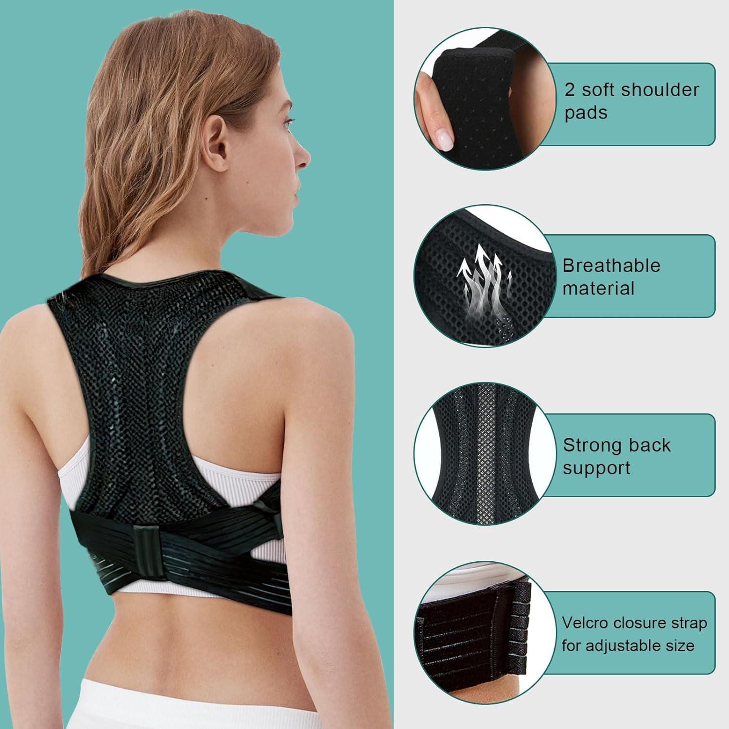 Adjustable Back Support Brace Posture Corrector for Men and Women ...