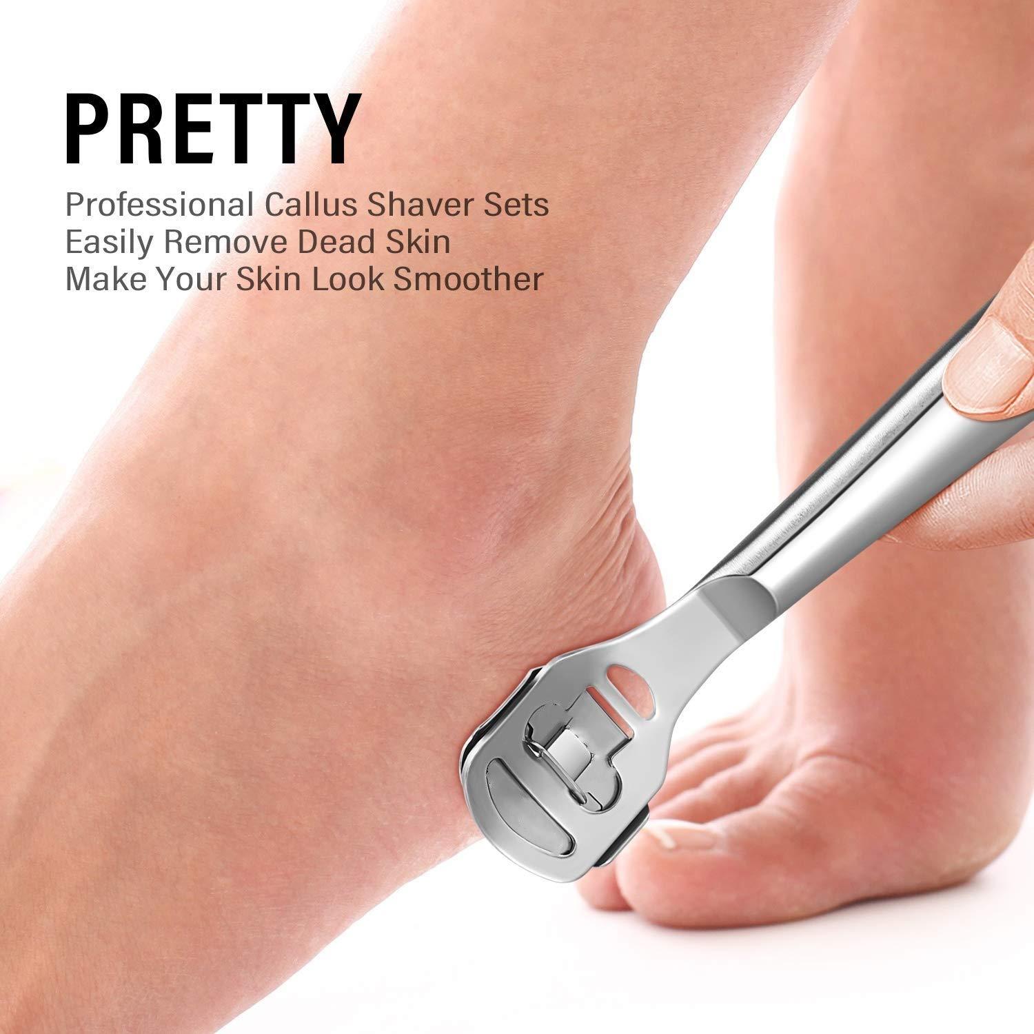 Drybely Professional Pedicure Tool Set - Stainless Steel Cornel Remover ...