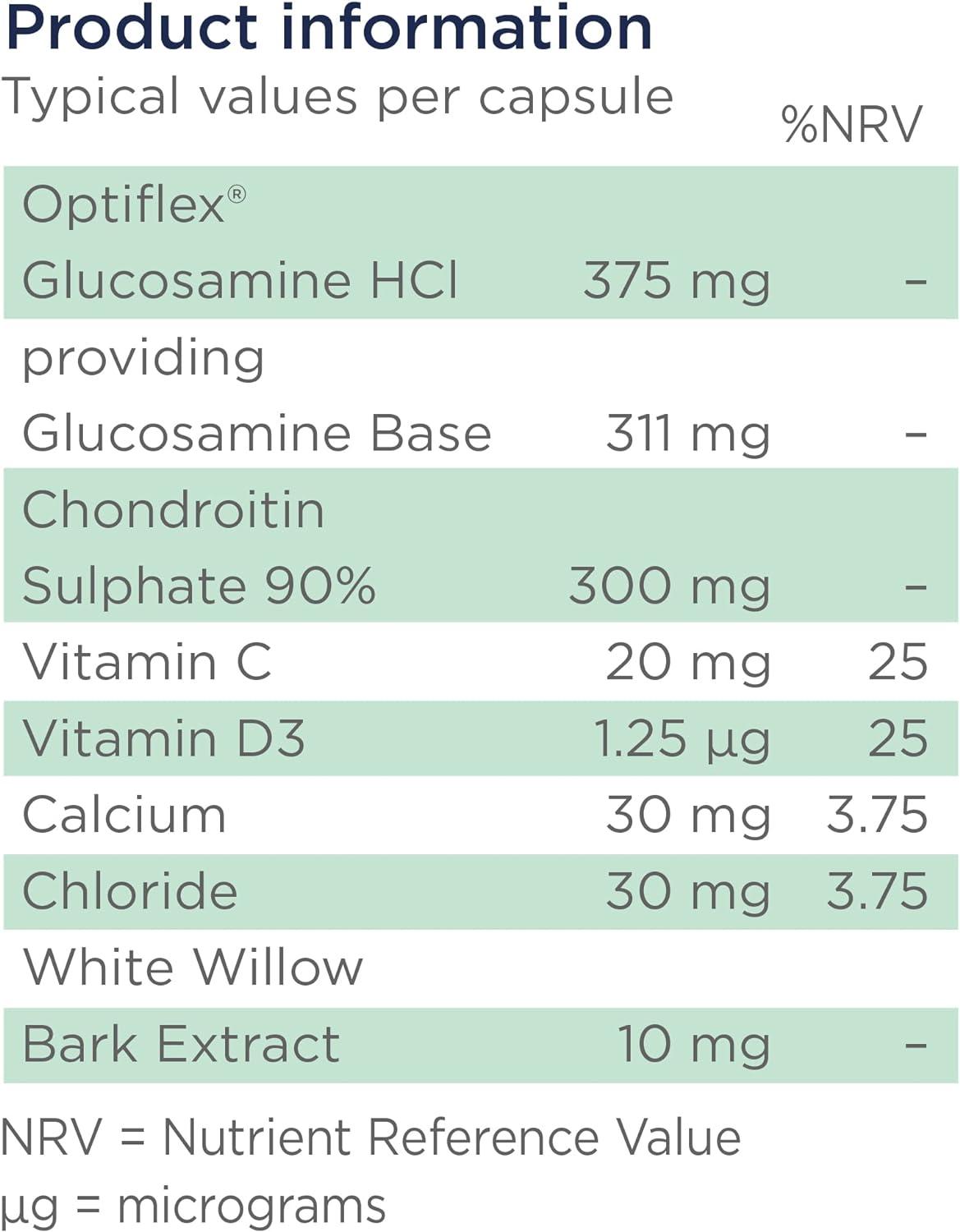 Healthspan Glucosamine & Chondroitin 70 Plus | 120 Capsules | Joint ...