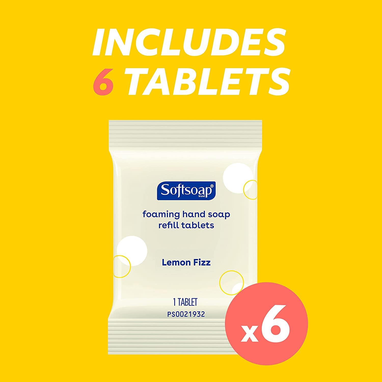 Softsoap Foaming Hand Soap Tablets Refill - Lemon Fizz, 6 Count Pack ...