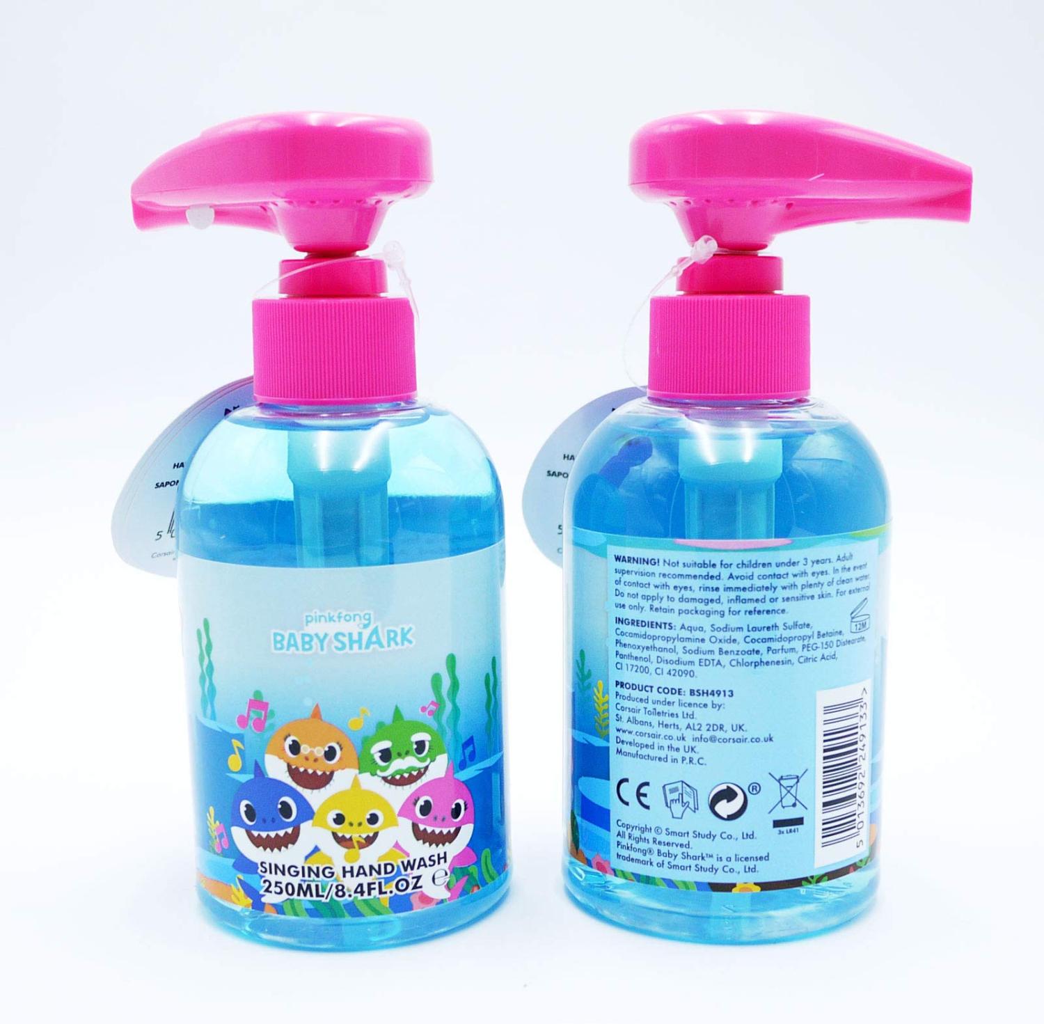 Pinkfong Baby Shark Singing Hand Wash Liquid Soap 250ml - Fun ...