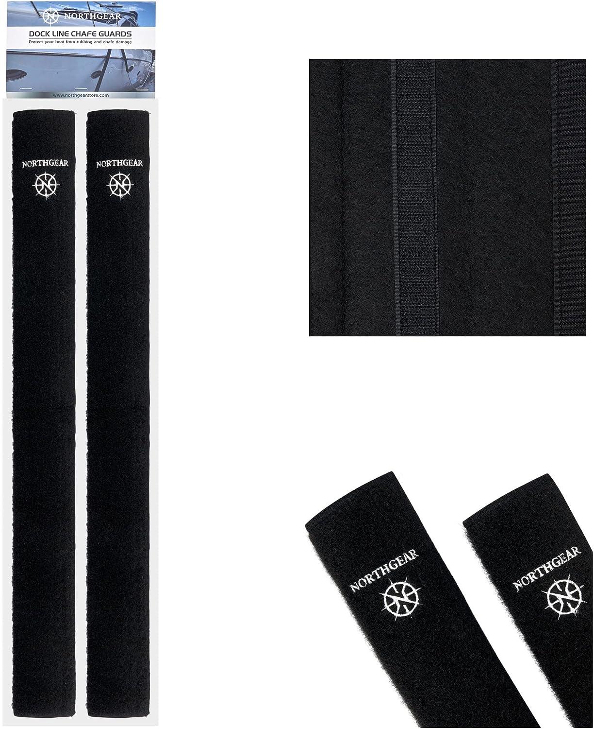 NORTHGEAR Dock Line Chafe Guards 24 (2 Pack) - UV Resistant, Eliminates ...