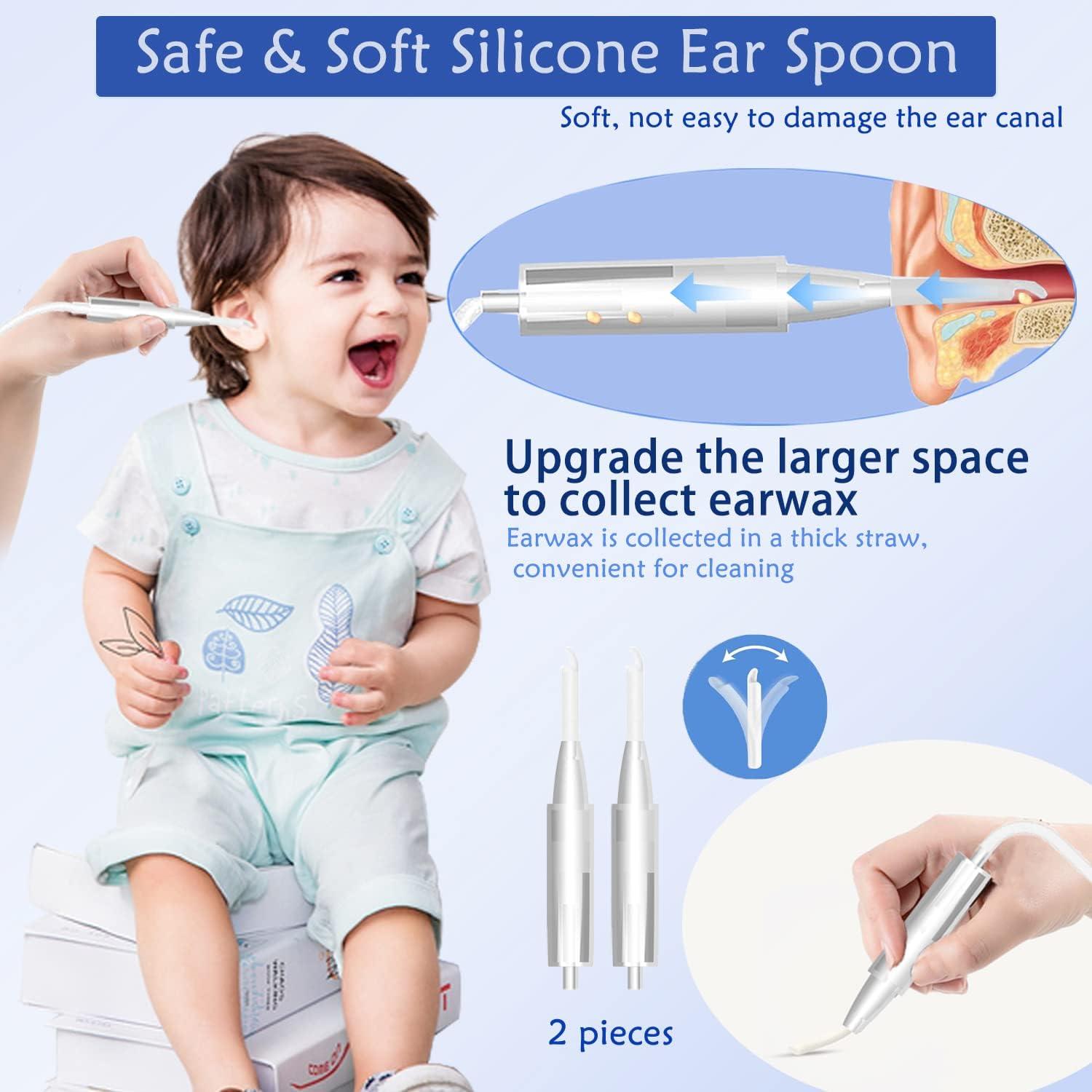 Electric Ear Wax Vacuum Removal Kit | Strong Suction | LED Display | 5 ...