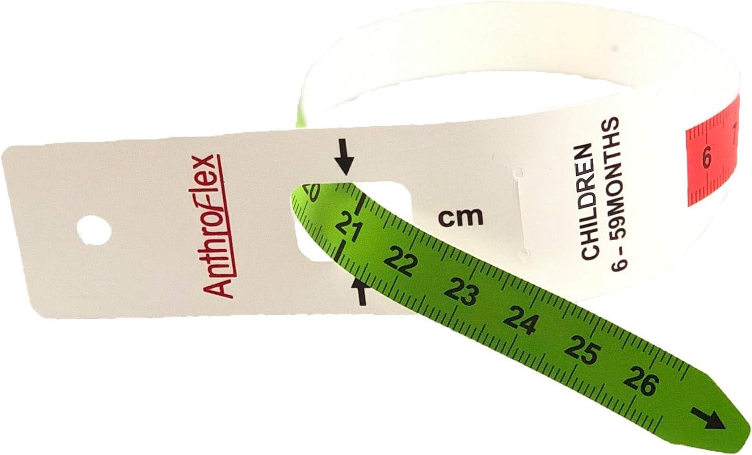 (Pack of 10) AnthroFlex Mid-Upper Arm Circumference MUAC Tape Measure ...