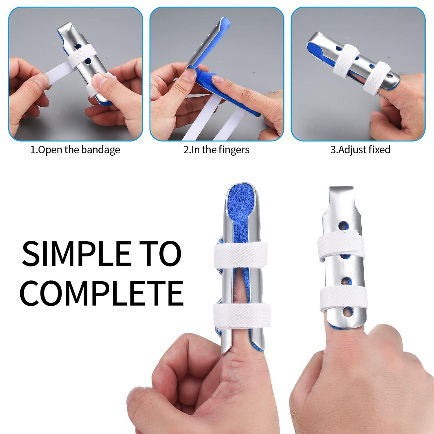 LJAPPLIED Trigger Finger Splints - Adjustable Brace Support for Broken ...