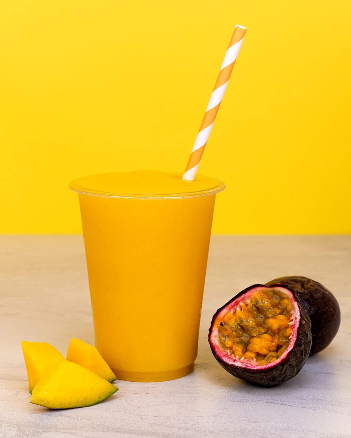 Mango & Passion Fruit Vegan Smoothie Mix (1L) - Real Fruit Puree ...
