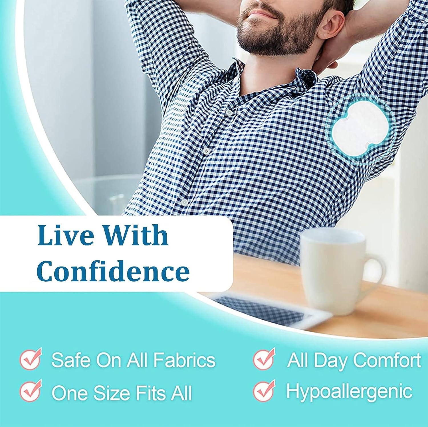 50 Pack Disposable Armpit Sweat Pads for Women and Men - Underarm ...