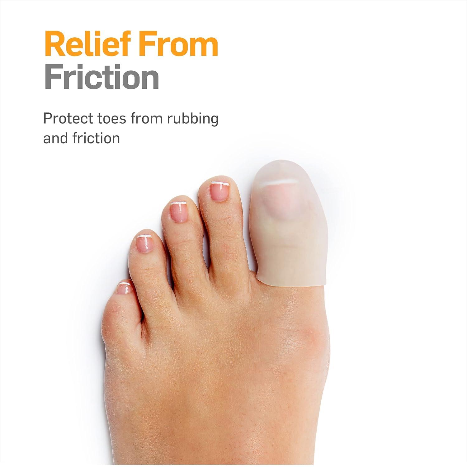 NatraCure Gel Toe Cap & Finger Protector 6 Pack - Small/Medium | Corns ...
