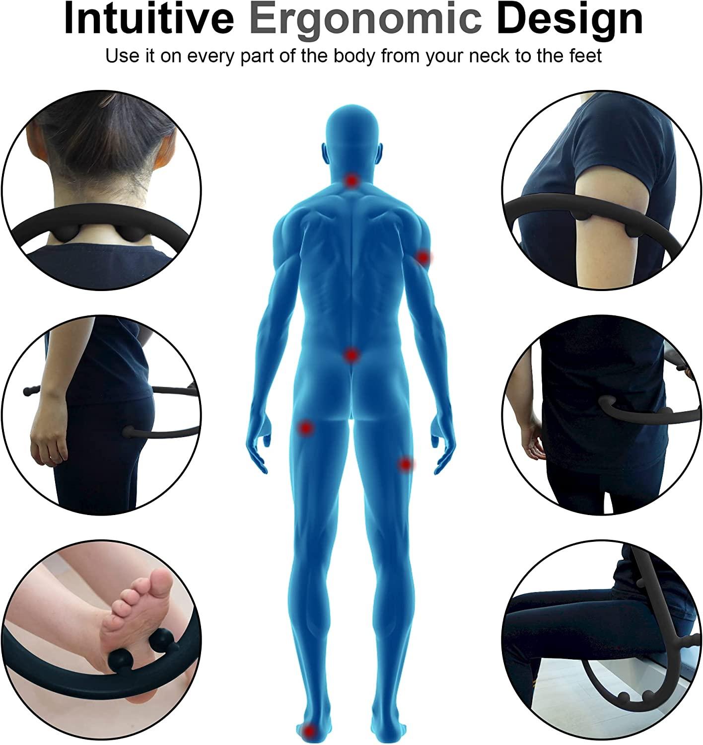 Massage Trigger Point Cane, Muscle Release Tool Self Massage Hook Cane ...