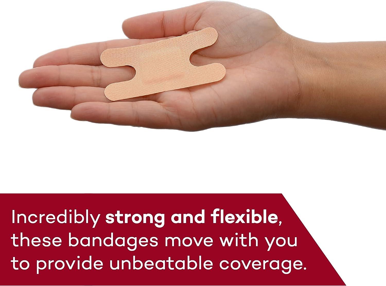 Dealmed Fabric Knuckle Flexible Adhesive Bandages - 100 Count, Latex ...
