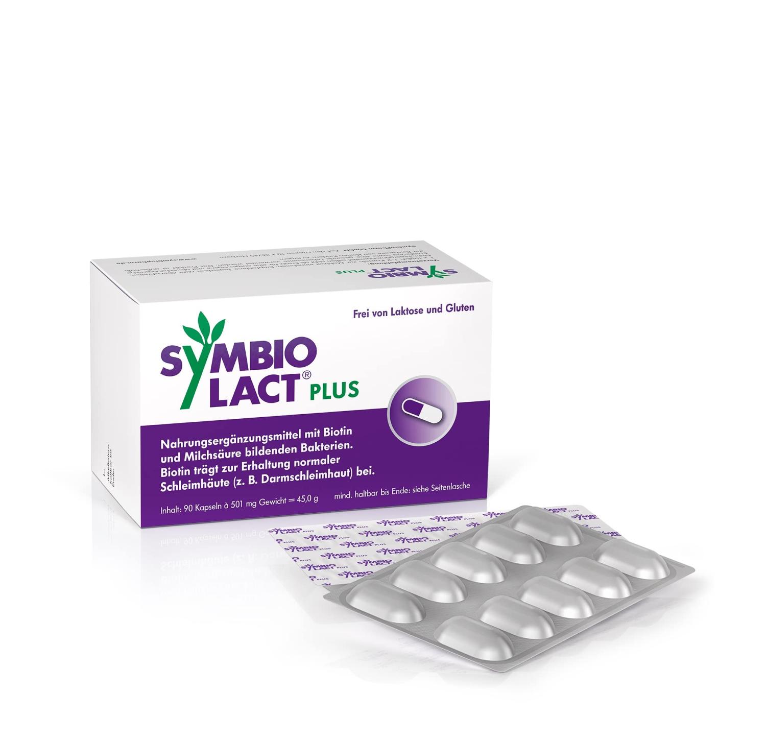 Symbiolact Plus Probiotic - Vegetarian Capsules with Lactic Acid ...