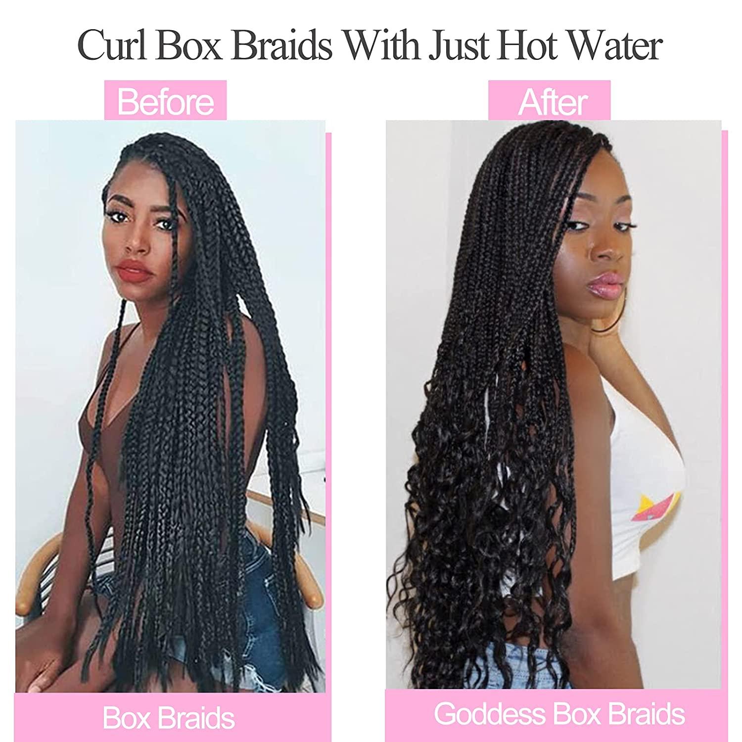 Unionbeauty 24 Inch Box Braids Crochet Hair - Ombre Pink Pre-looped ...