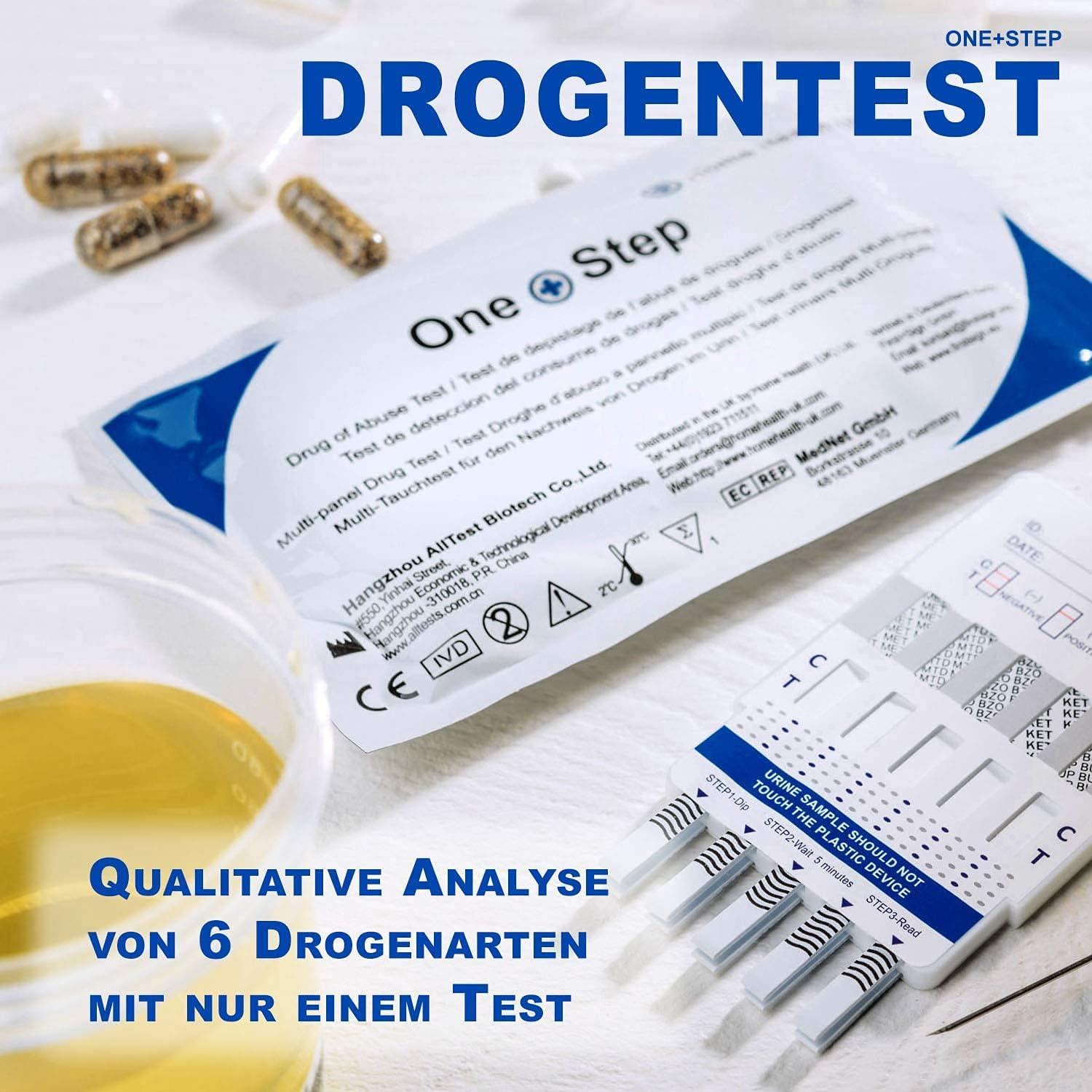 5 x One+Step Multi Drug Test - Accurate Detection of 6 Drug Types ...