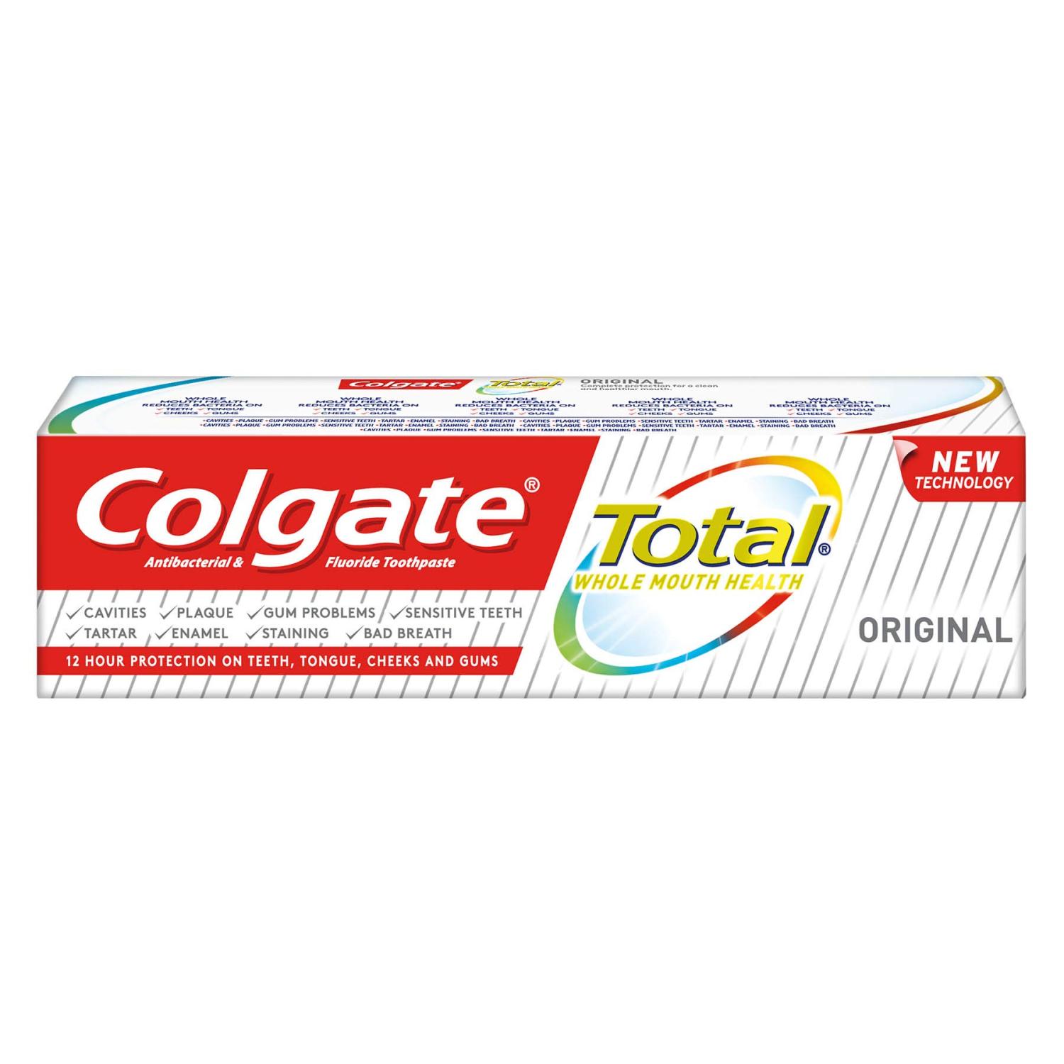 Colgate Total Original Duo Pack - 2 x 75 ml | Fresh Breath & Total Oral ...