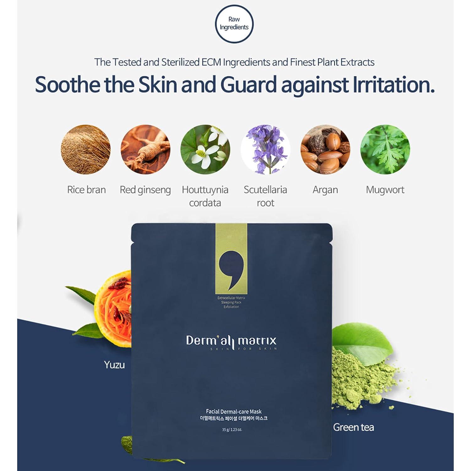 DERM ALL MATRIX Daily Facial Dermal-care 35g | Overnight Mask Pack for ...