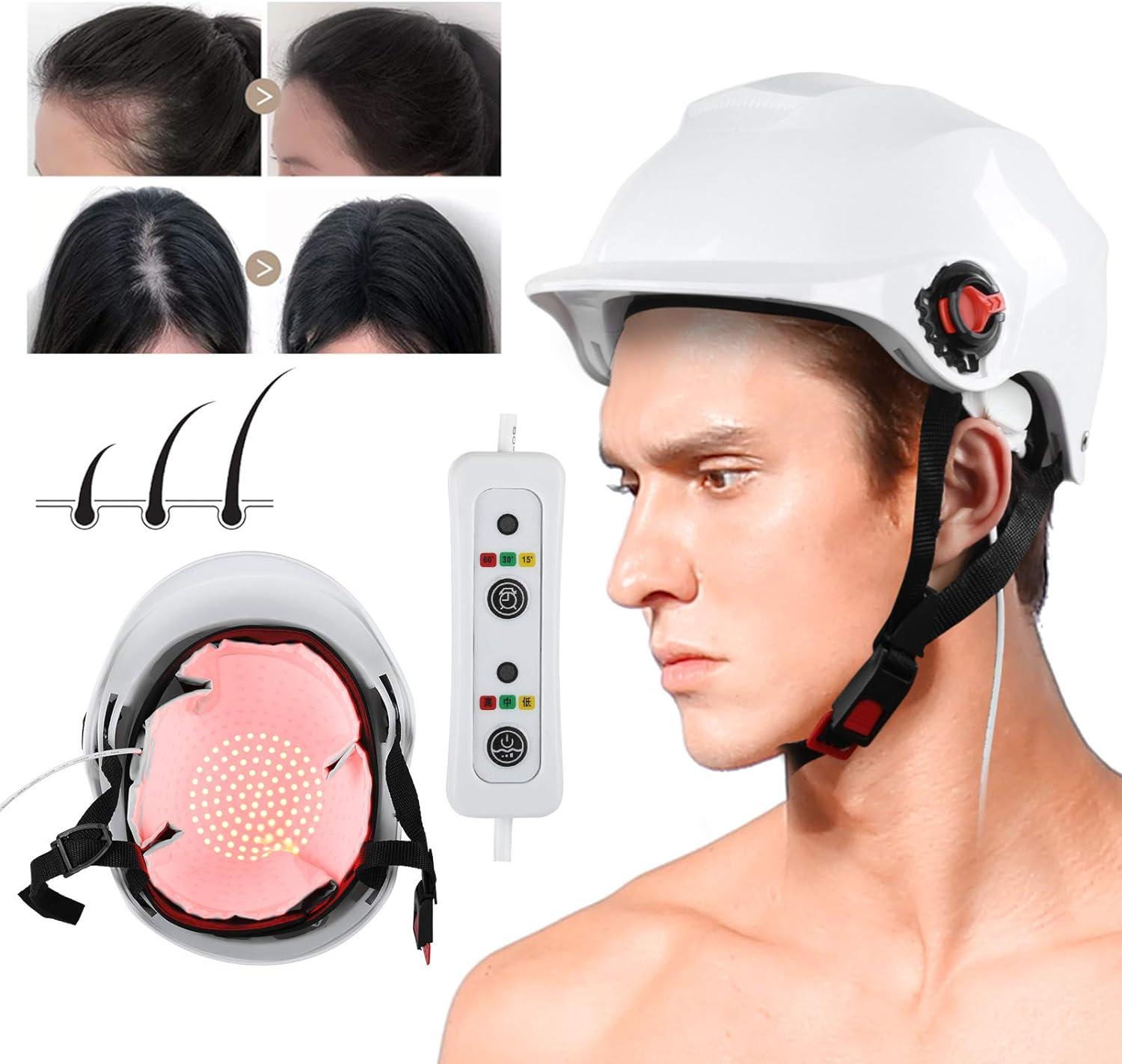 Red Light Therapy Hair Regrowth Helmet - Laser Hair Loss Treatment ...