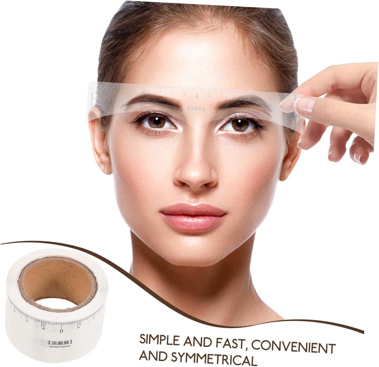 FOMIYES 1 Roll Stickers Positioning Eyebrow Ruler Eye Brow Stencil Brow ...