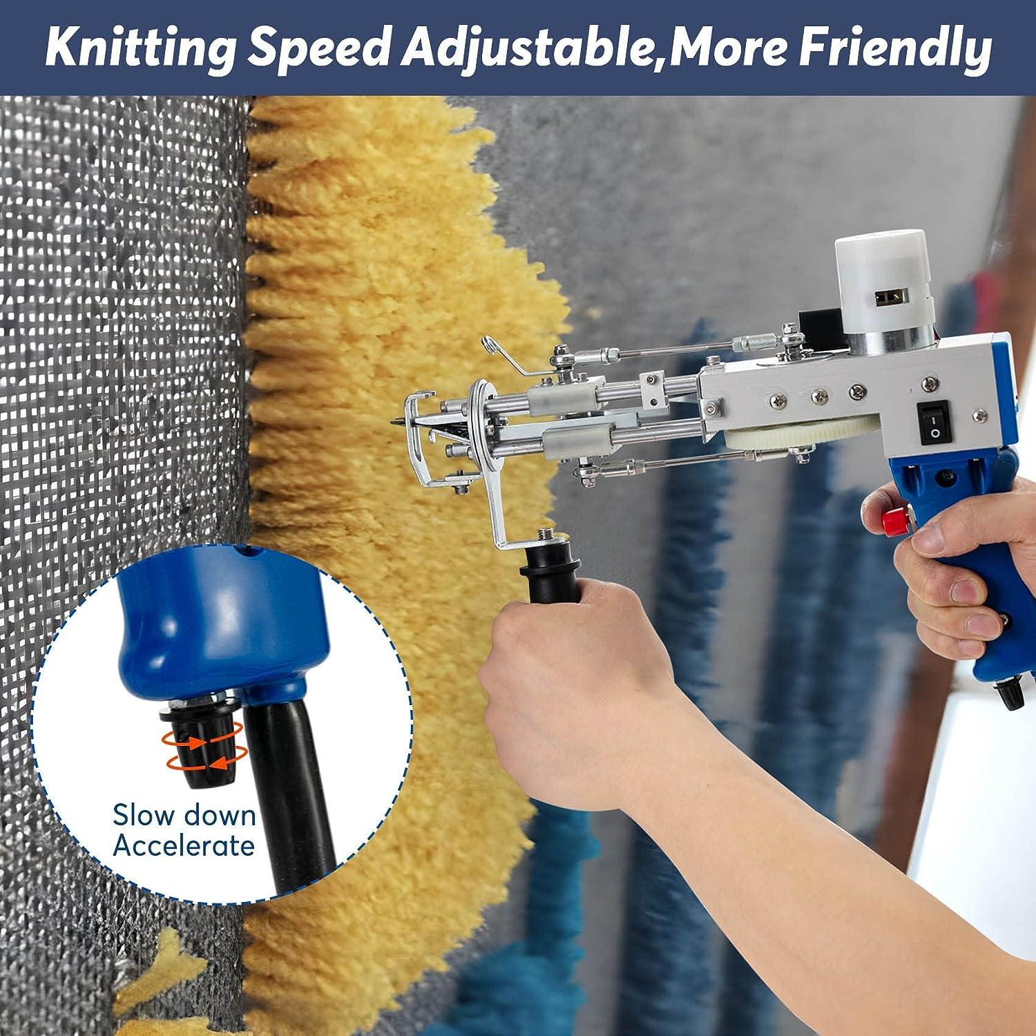 Suteck Tufting Gun 2 in 1 Electric Rug Weaving Machine Kit with 12 ...