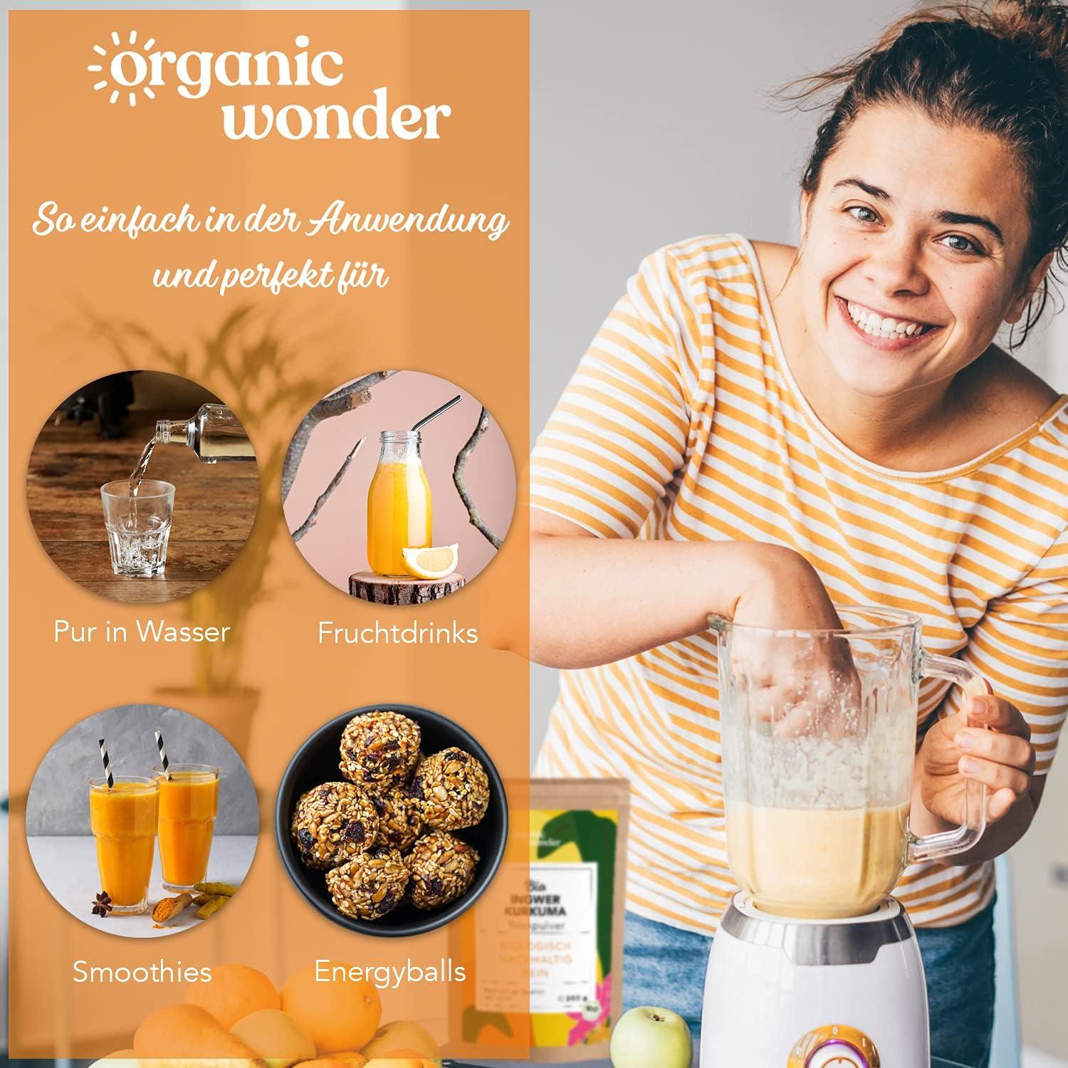 Buy Organic Ginger Shot with Turmeric - 300g Immun Boost - 300 Portions ...