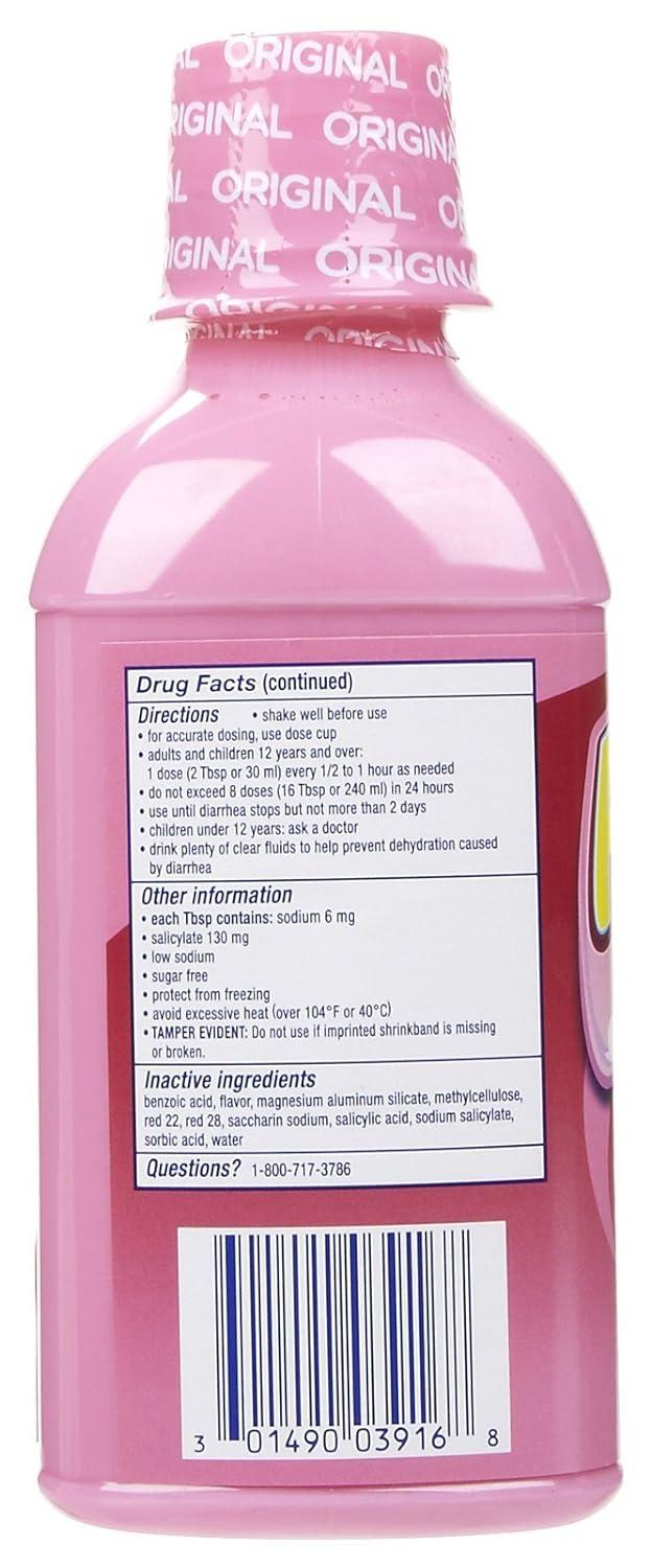 Pepto-Bismol Original Liquid - 16oz | Fast Relief for Upset Stomach ...