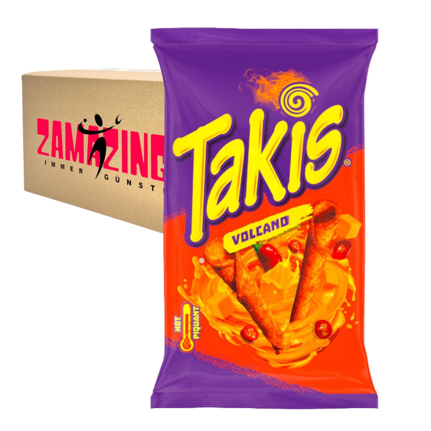 Buy Takis Volcano Hot Maischips 100g - Spicy Cheese & Chilli Snacks ...