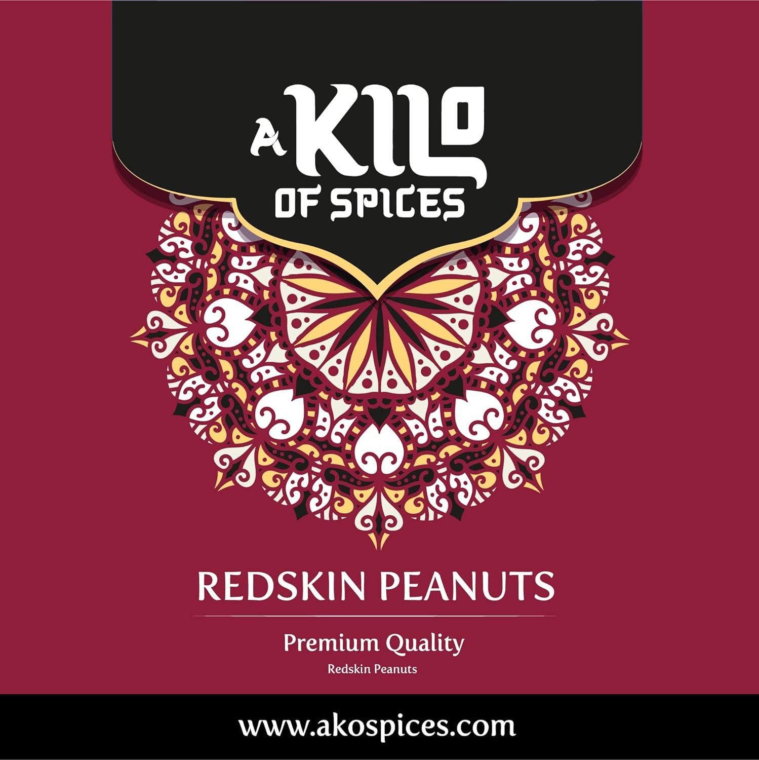 Red Skin Peanuts 1 KG - Fresh & Delicious Unroasted Unsalted Whole Raw ...