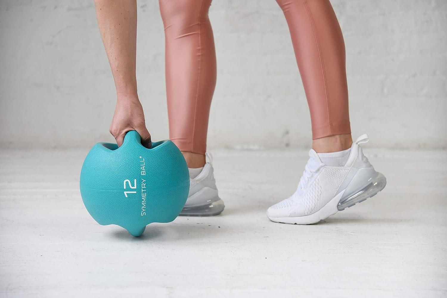 Smart Body Symmetry Ball - 10lb Dual Handled Medicine Ball for Core ...