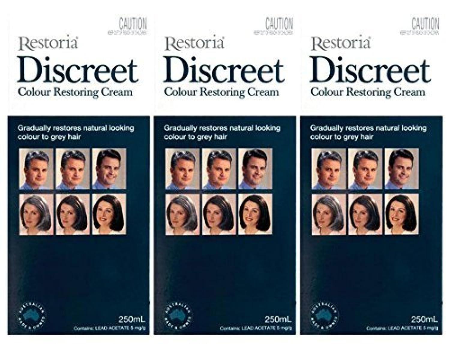Restoria Discreet Colour Restoring Cream 250ml - Pack of 3 Boxes ...