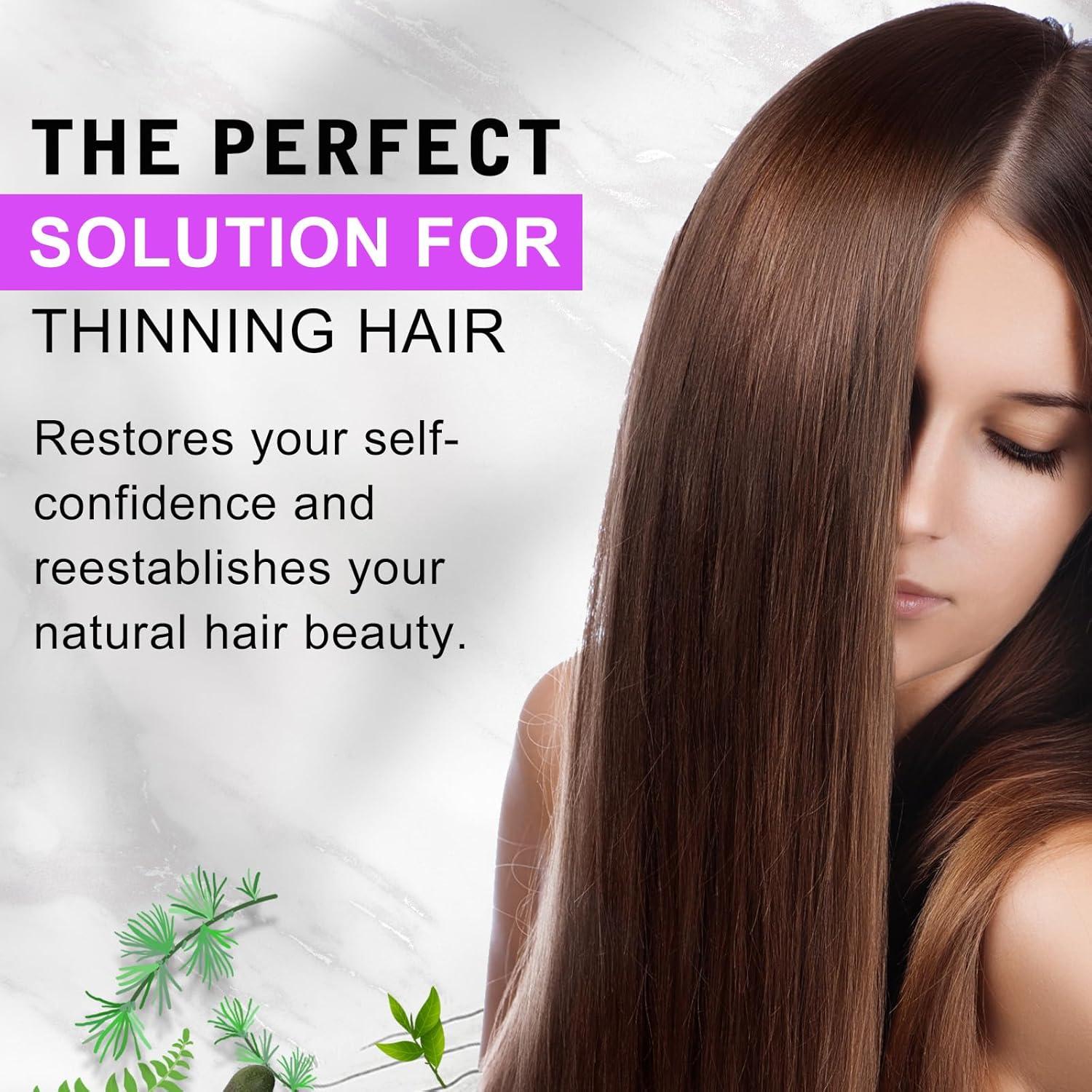 Professional Quality Hair Fibers for Women Dark Brown Keratin Powder ...