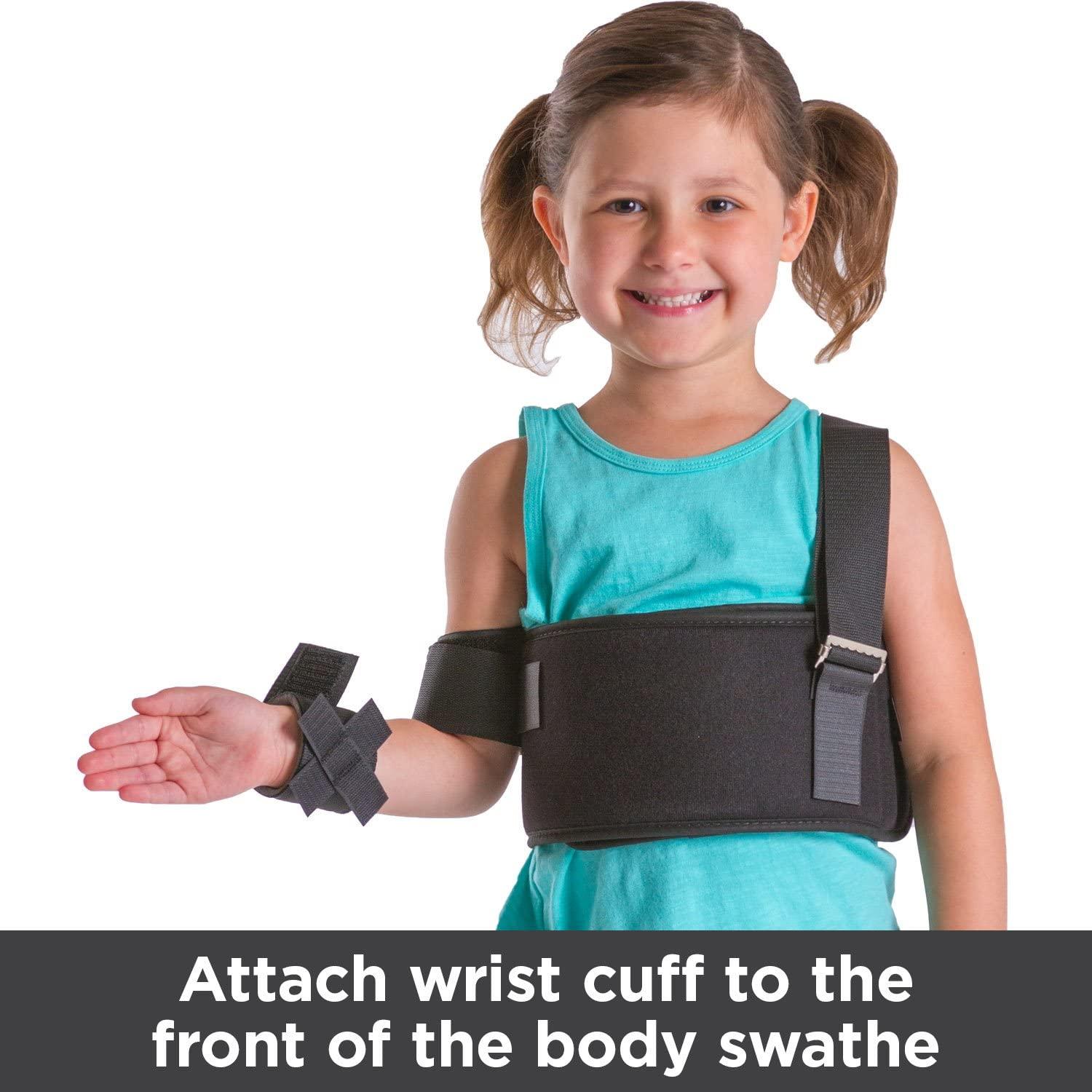 Pediatric Shoulder Immobilizer for Kids & Teens - Arm Sling Stabilizer ...