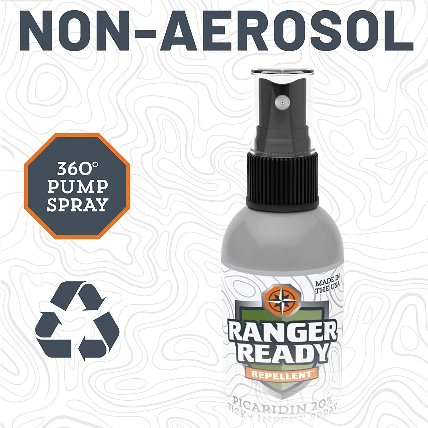Ranger Ready 20% Picaridin Insect Repellent Mist Spray - Deet-Free Bug ...